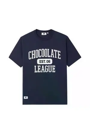 CHOCOOLATE Slogan-print T-shirt - Blue