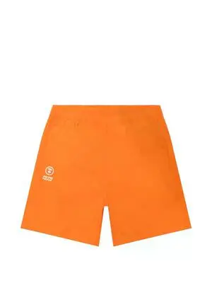 AAPE BY *A BATHING APE Logo-print Drawstring Shorts - Orange
