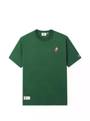 CHOCOOLATE Bear-appliqué T-shirt - Green