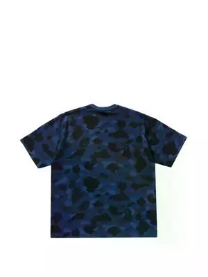A BATHING APE Logo-print Camouflage T-shirt - Grey