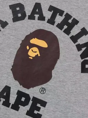 A BATHING APE Logo-print Camouflage T-shirt - Grey