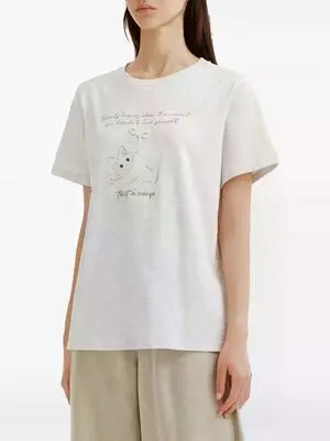 TOUT A COUP Cat-print T-shirt