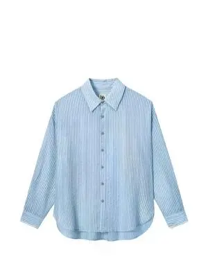 B+AB Striped Pattern Shirt - Blue