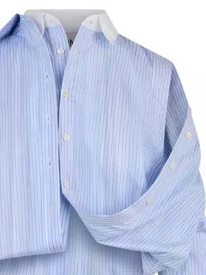 Monse Fold-up Cropped Shirt - Blue
