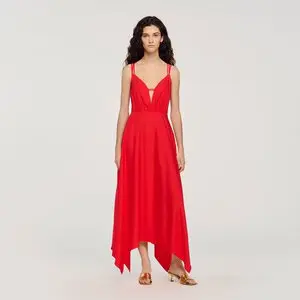 Sandro Fitted Maxi Dress