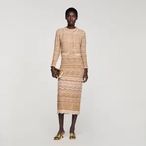 Sandro Decorative Knit Cardigan