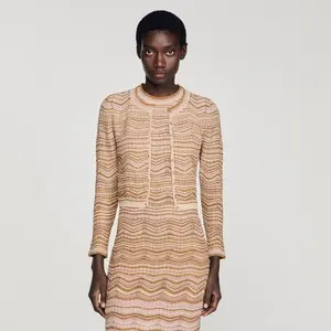 Sandro Decorative Knit Cardigan