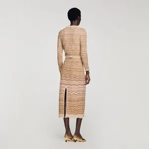 Sandro Decorative Knit Cardigan