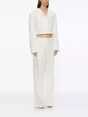 Christopher Esber Hooded Cropped Jacket - White