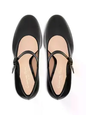 GIANVITO ROSSI Buckle-strap Platform Pumps - Black