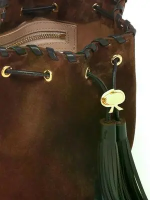 GIANVITO ROSSI Sienna Zaira Braided Bucket Bag