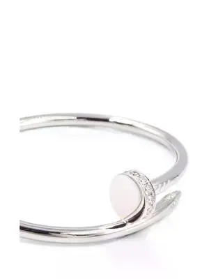 Cartier 2010s Juste Un Clou Diamond Bracelet - Silver