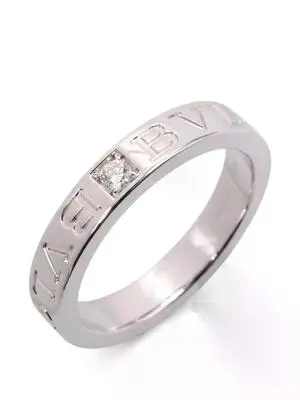 BVLGARI 18k White Gold Diamond B.zero1 Ring