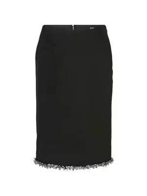 ROTATE BY BIRGER CHRISTENSEN Embellished-detail Midi Skirt - Black