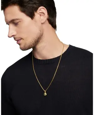 David Yurman 18k Gold Evil Eye Amulet Pendant - Emerald