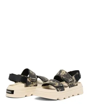 Sorel Kinetic Sunchase Sandals - Black/chalk