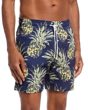TRUNKS SURF & SWIM CO. Printed 6.5" Swim Trunks - Marine