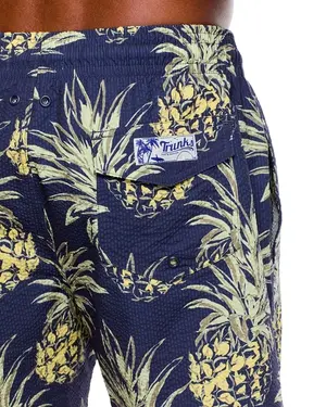TRUNKS SURF & SWIM CO. Printed 6.5" Swim Trunks - Marine