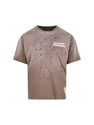 Satisfy T-shirt "mothtech - Brown