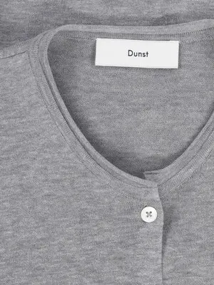 DUNST Crewneck Cardigan - Gray