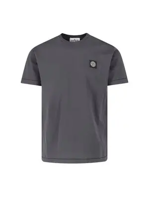Stone Island T-shirt Logo "compass - Gray