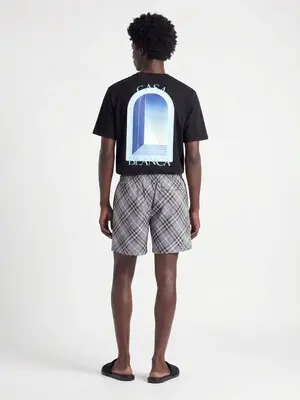 Burberry Check Swim Shorts - Blue