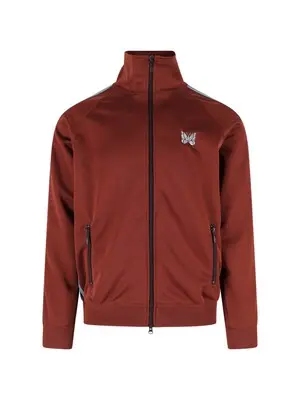 Needles Zip Hoodie "poly Smooth - Red