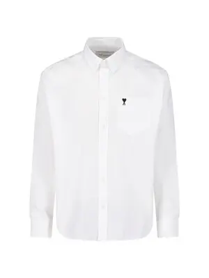 AMI Paris Shirt " De Cœur - White