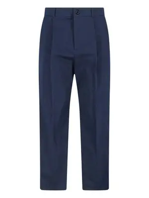 Valentino Garavani Tailored Cotton Pants - Blue