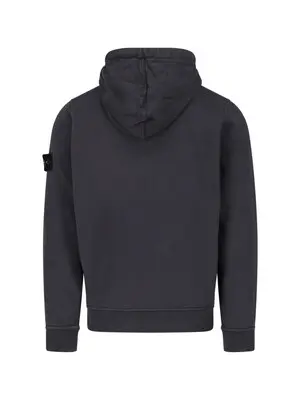 Stone Island Hooded Sweatshirt "compass - Gray