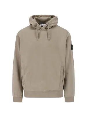 Stone Island Hooded Sweatshirt "compass - Green