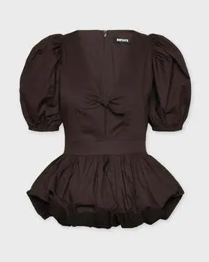 Rotate By Birger Christensen Puff Sleeve Tops