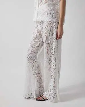 MALINA Stacey Wide Lace Pants