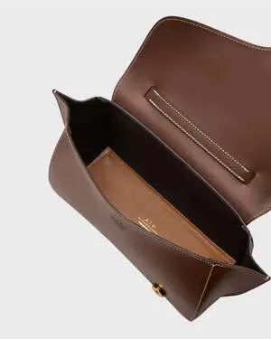 ATP ATELIER Arezzo Bag With Contrast Stitch - Brown