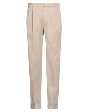Incotex Cotton Elastane Gabardine Trousers - Beige