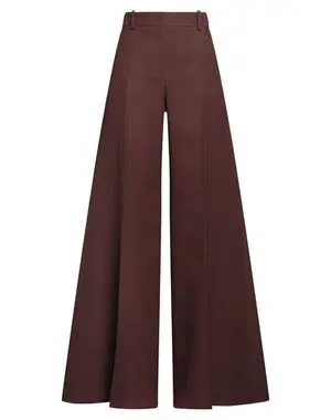 Valentino Garavani Flared Virgin Wool-silk Blend Pants - Brown