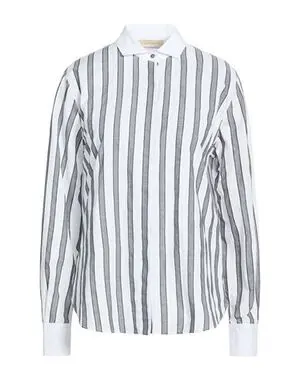 PUROTATTO Cotton Striped Shirt - Grey