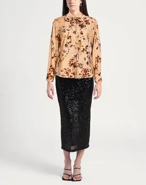 PUROTATTO Floral Print Viscose Shirt - Sand