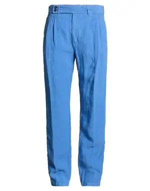 120% Lino Pants Size Linen - Blue