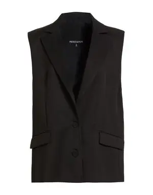 Patrizia Pepe Sleeveless Single-breasted Blazer