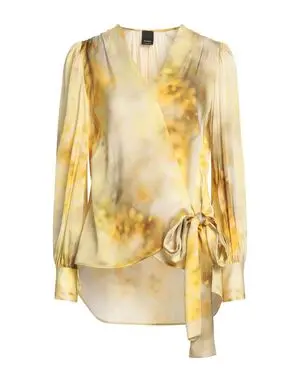 Pinko Viscose Wrap Top - Yellow