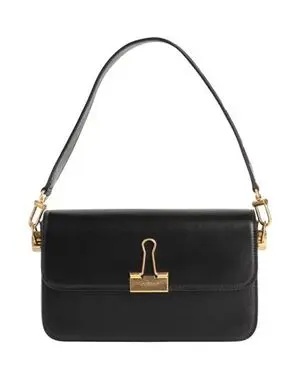 OFF-WHITE™ Leather Flap Bag - Black