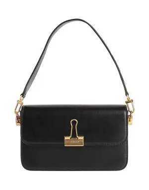 OFF-WHITE™ Leather Flap Bag - Black