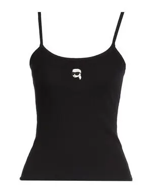 Karl Lagerfeld Ribbed Camis Tanks For Women