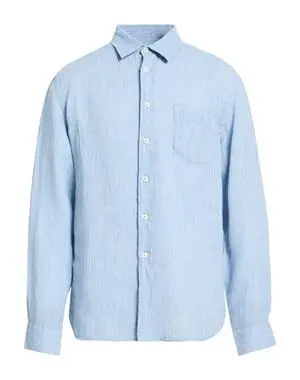 120% Lino Shirt Size Linen - Blue