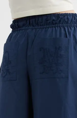 DAMSON MADDER Frida Cropped Balloon Pants - Navy