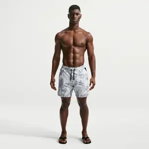 Nike Swim Contend 7" Boxer Volley Short - Grey