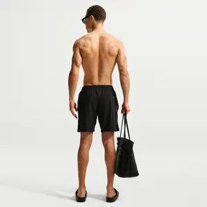 Nike Swim Contend 7" Brief-lined Volley Short - Black