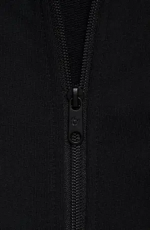 THIRTY YEARS Full-zip French Terry Hoodie - Black