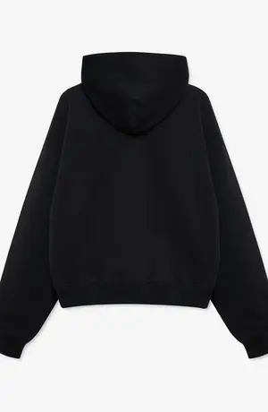THIRTY YEARS Full-zip French Terry Hoodie - Black